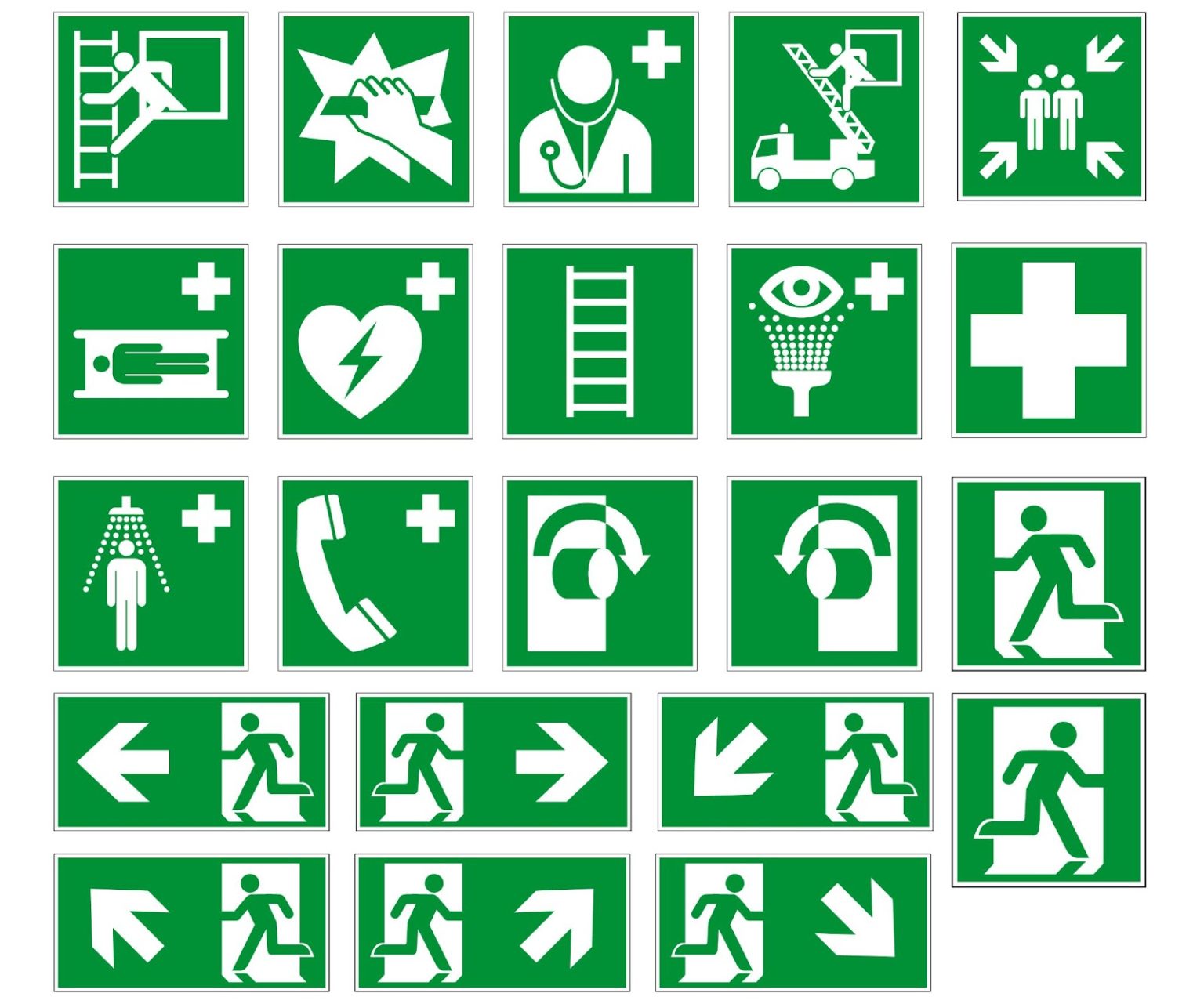 Green Safety Sign – Golden House Arts